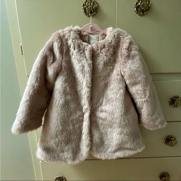 Disney | Jackets & Coats | Disney Princess Collection Light Pink Faux ...
